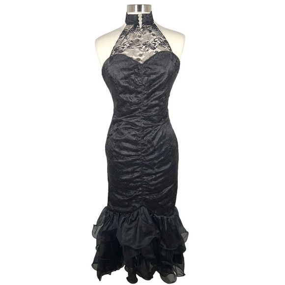 Dirty Dancing | Dresses | Vintage Dirty Dancing Halter Lace Overlay ...